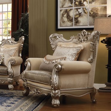 ACME Vendome Chair in Cherry PU - Walmart.com