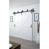 Acme 5000481 8.87 x 5.31 in. with Steel Black Sliding Door Track Kit ...