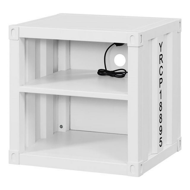 Acme Cargo Container Style Metal Frame Nightstand, Multiple Colors ...