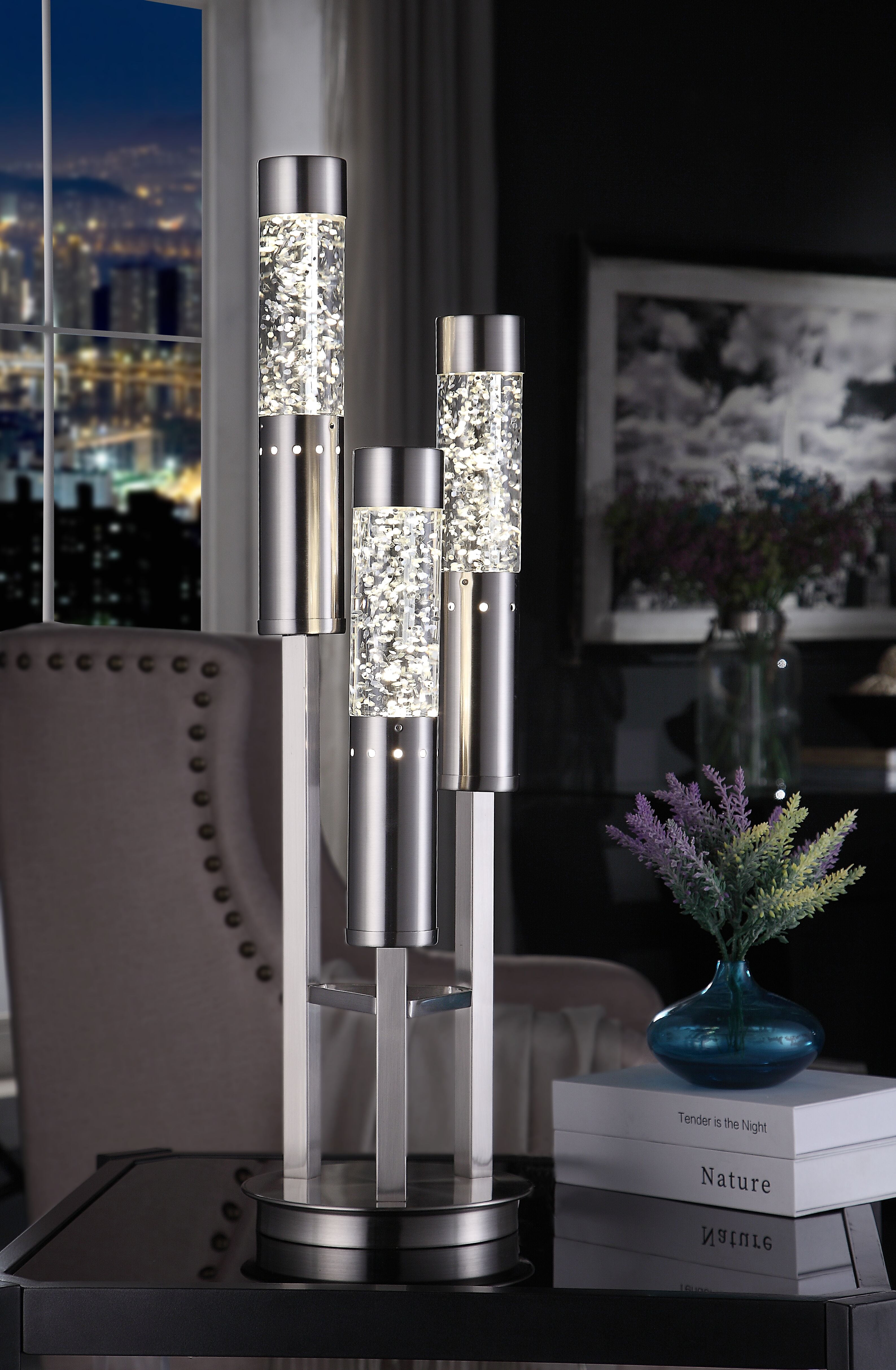 Acme Claus Table Lamp in Brushed Nickel, Multiple Shapes - Walmart.com