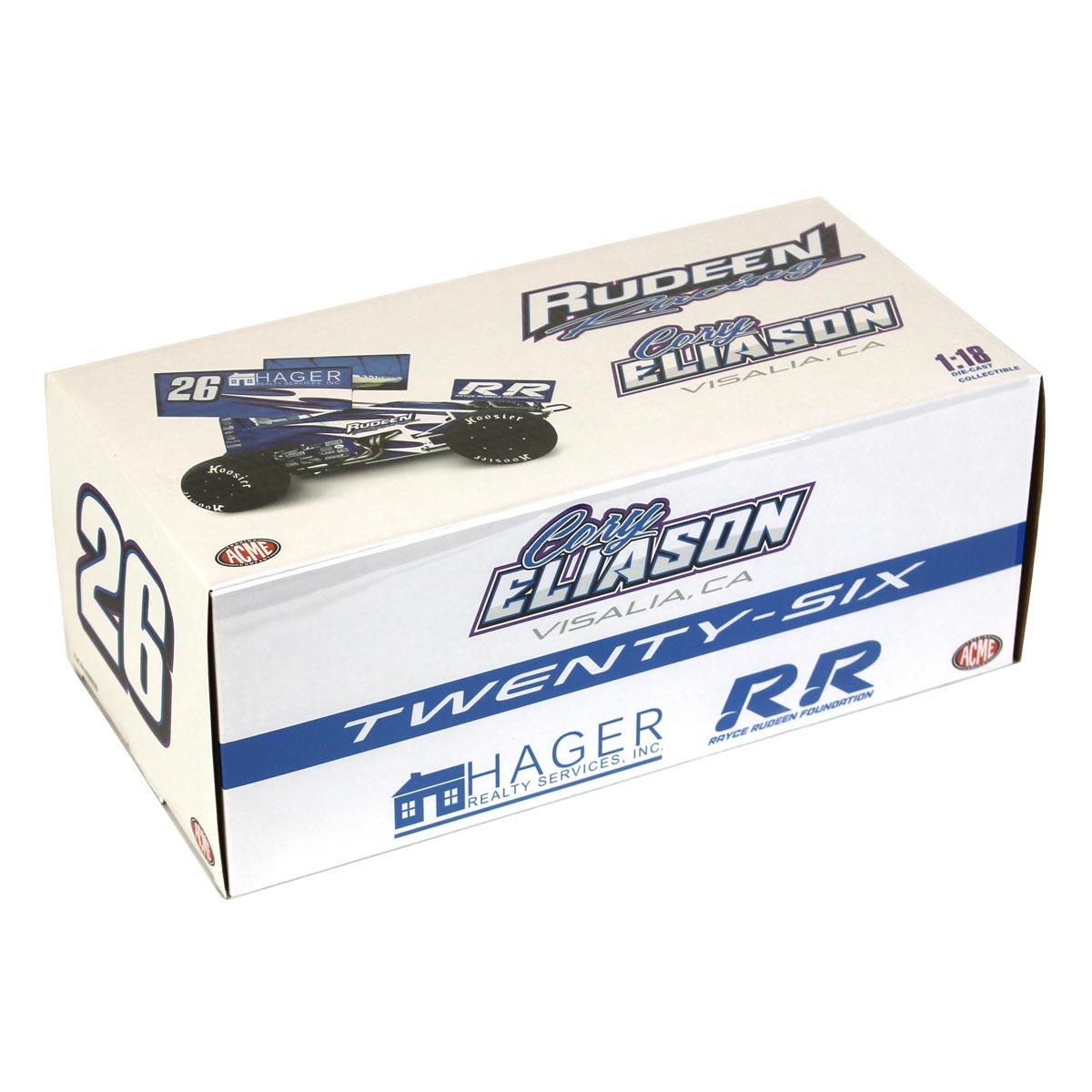 Acme Diecast 1/18 2021 Sprint Car, Hager Realty Rudeen Racing, 26 Cory Eliason A1809518 ...