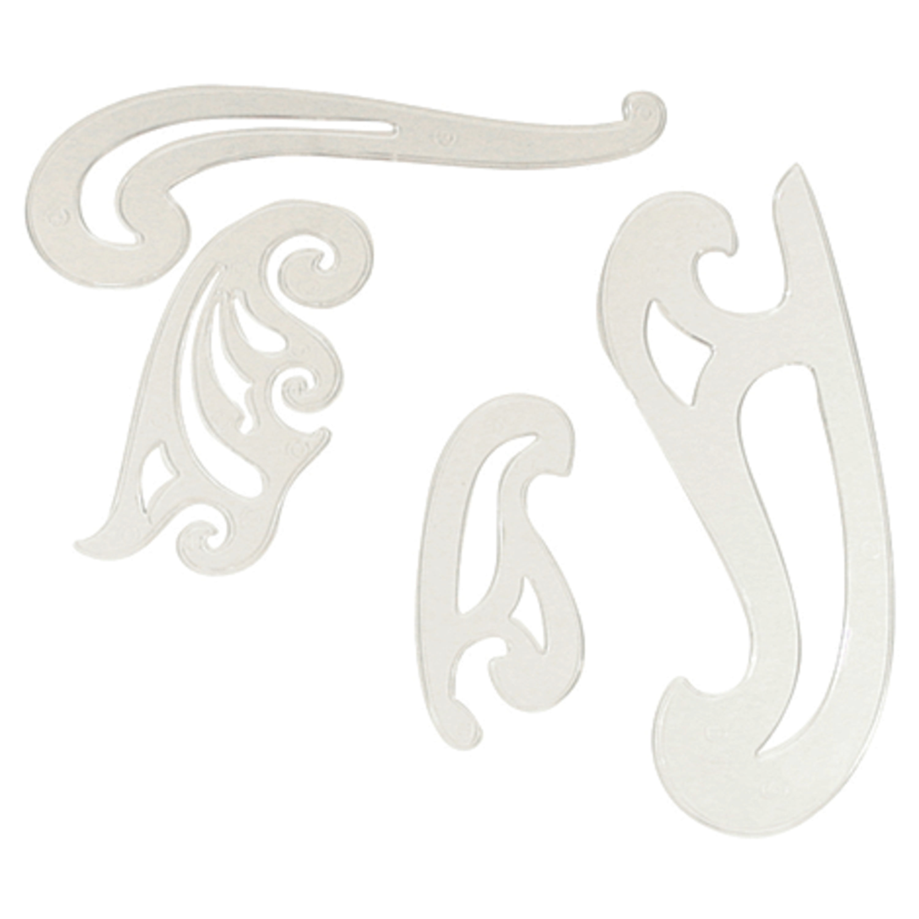 C-Thru French Curve, 4-Piece Set - Walmart.com
