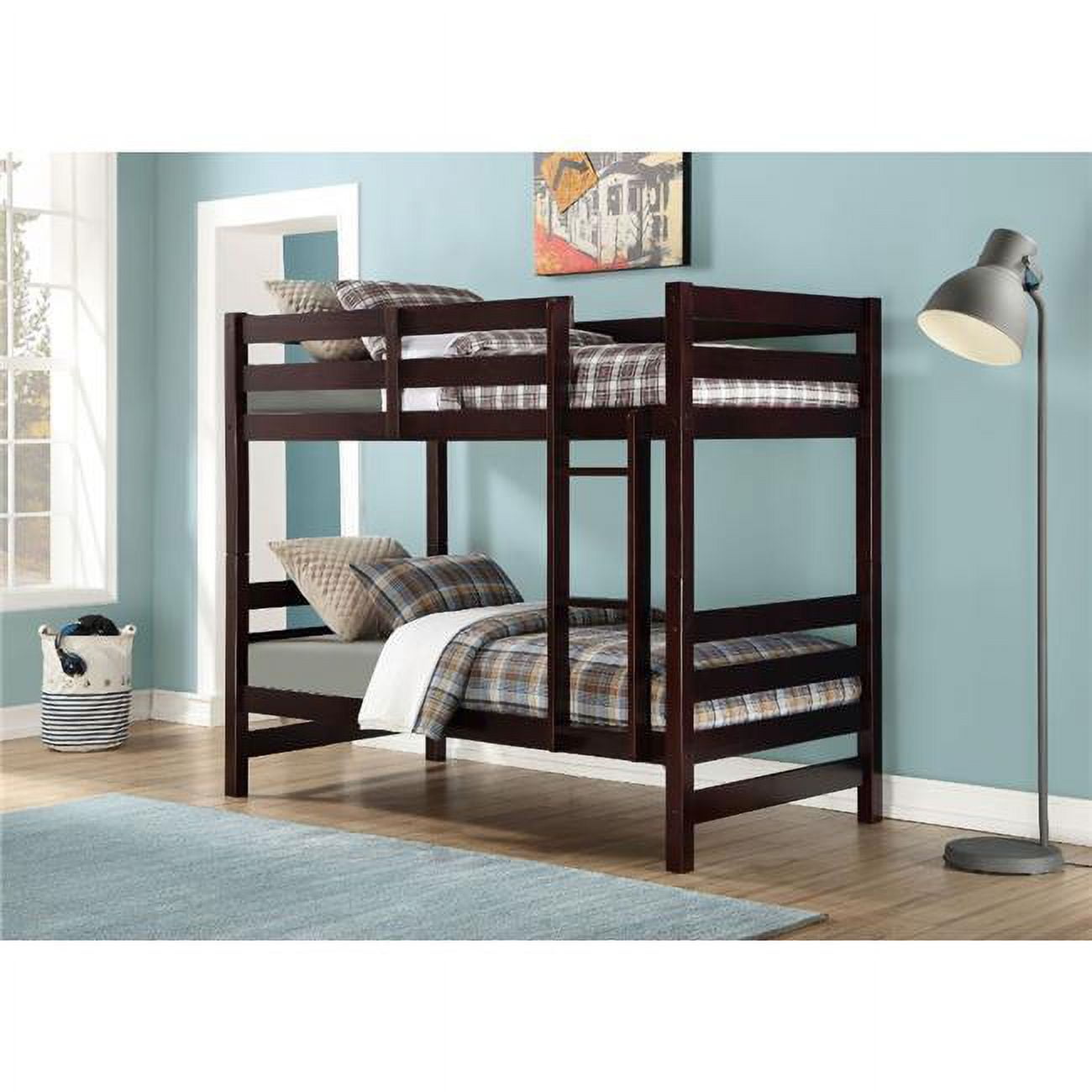 Acme Furniture 80 x 43 x 67 in. Ronnie Bunk Bed, Espresso - Twin Size - Walmart.com