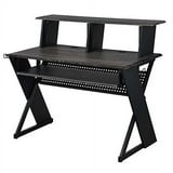 Acme Furniture Annette Black Music Studio Desk with Keyboard Tray and ...
