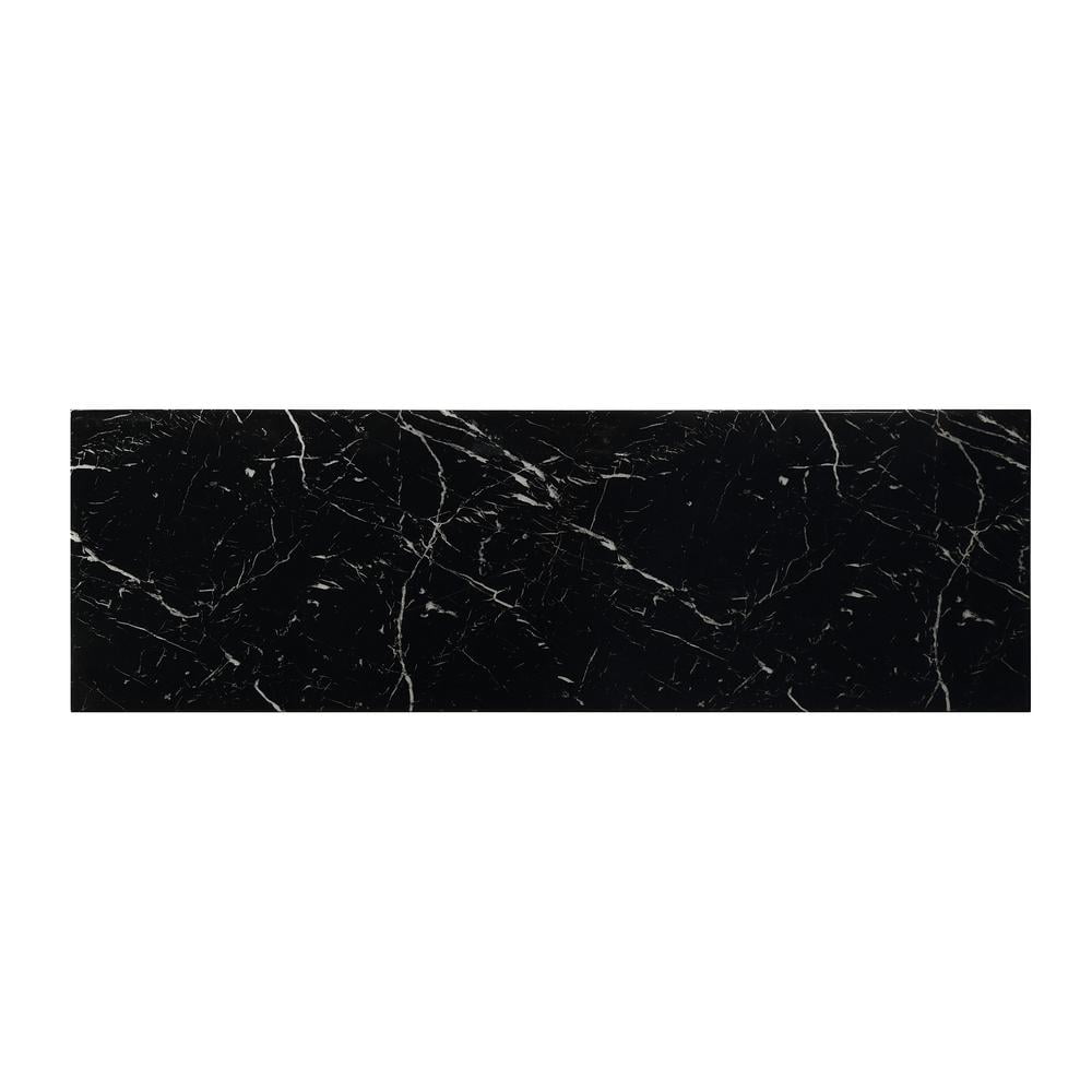 Acme Furniture Brancaster Bar Table, Marble & Aluminum - Walmart.com