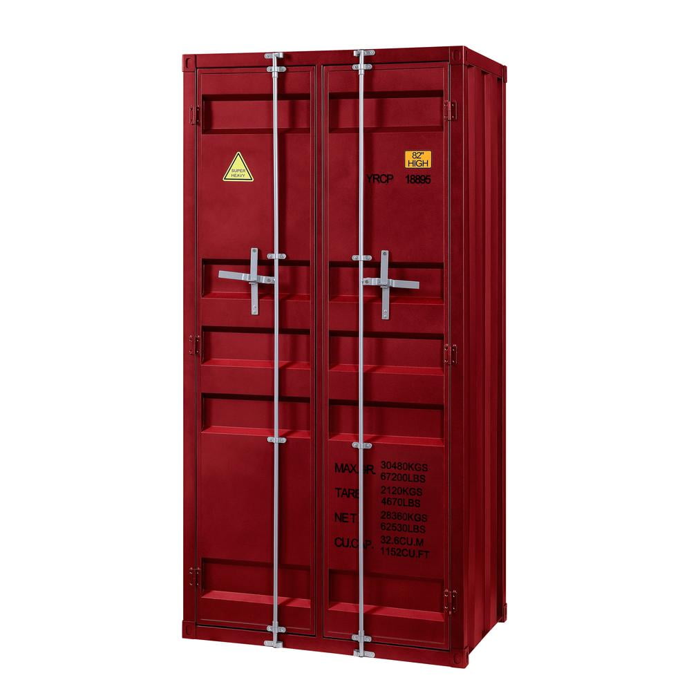 Acme Cargo Wardrobe (Double Door) Armoires, Industrial, Red, Metal ...