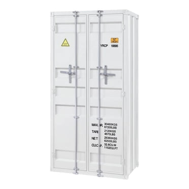 Acme Cargo Wardrobe Armoire with 1 Door in Gunmetal - Walmart.com