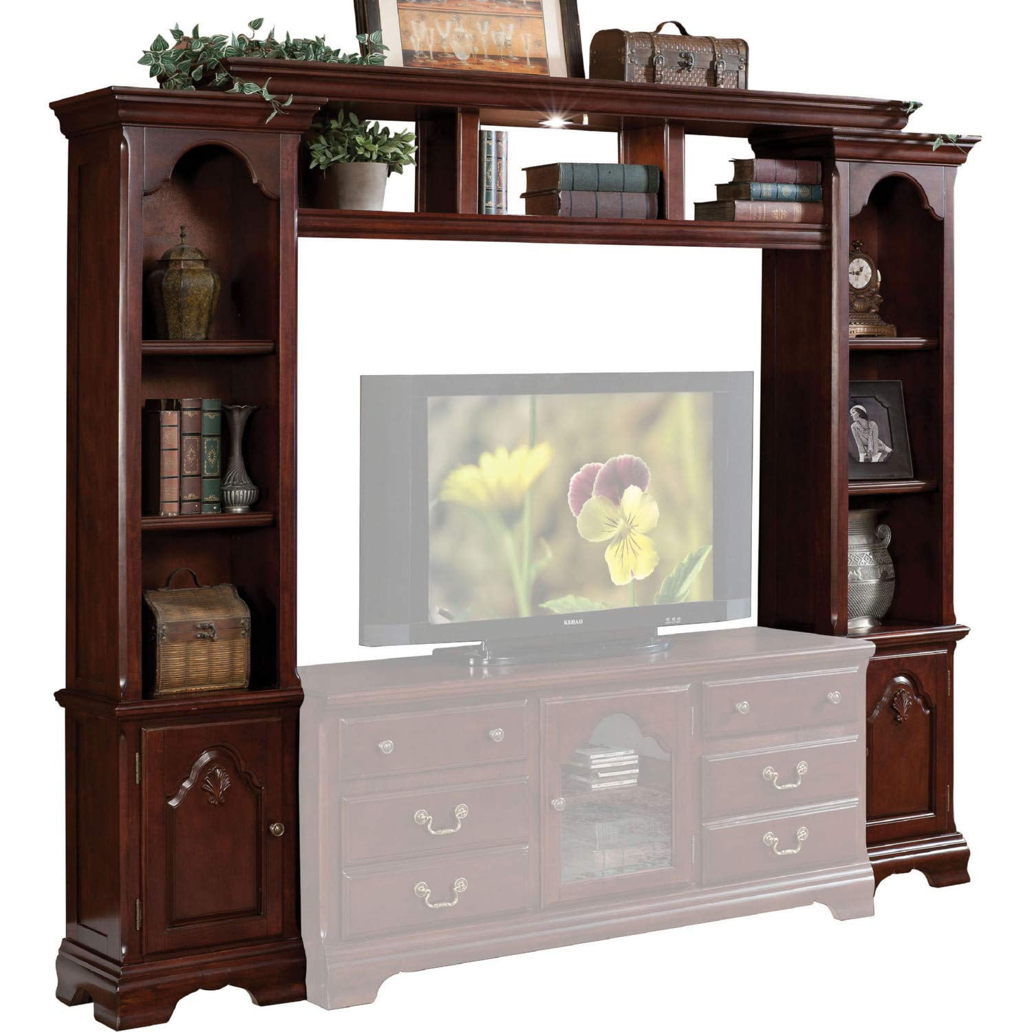 Acme Furniture Hercules Entertainment Center with Shelf Bridge and 2 ...