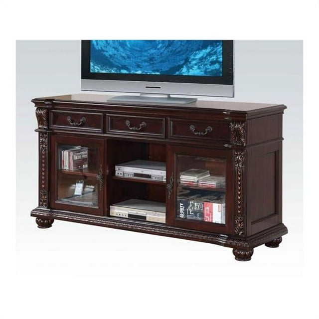 Acme Furniture Home Entertainment TV Stand - Cherry - Walmart.com