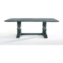 Dark Gray Wood Dining Table 71" x 40" in Standard Height - Walmart.com