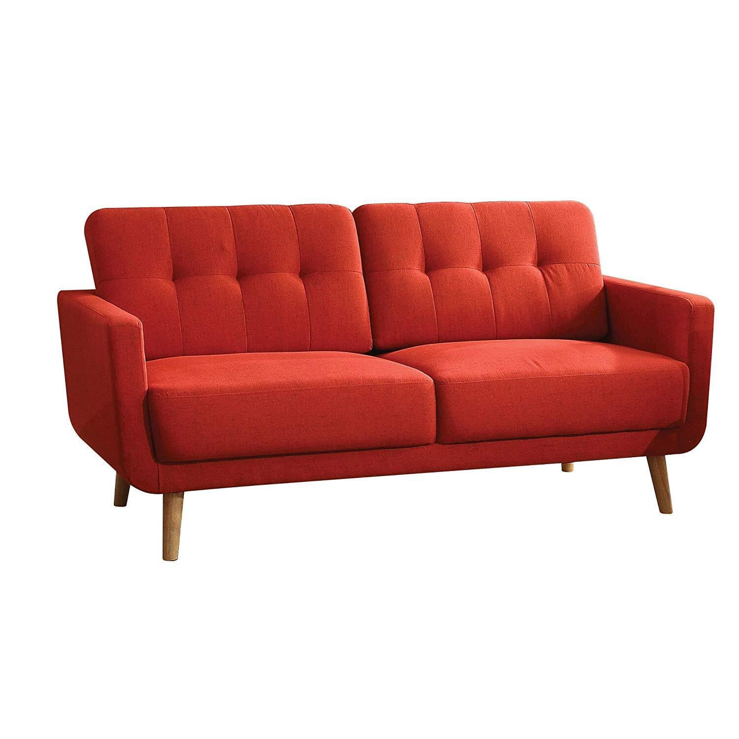 Acme Furniture Red Linen Sisilla Sofa - Walmart.com