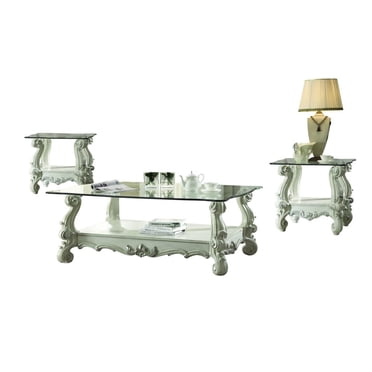 Oriental Furniture Korean End Table with 3 Drawers, Asian, Oriental ...