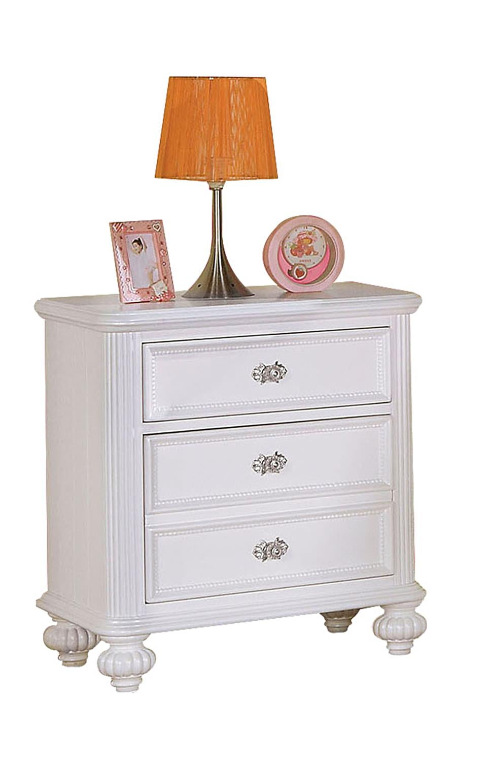 Acme 30009 Athena Nightstand, White - Walmart.com
