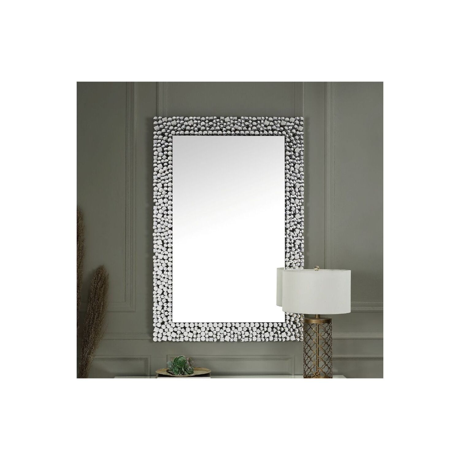 Wall Decor - Mirrored & Faux Gems Ningbo - Walmart.com