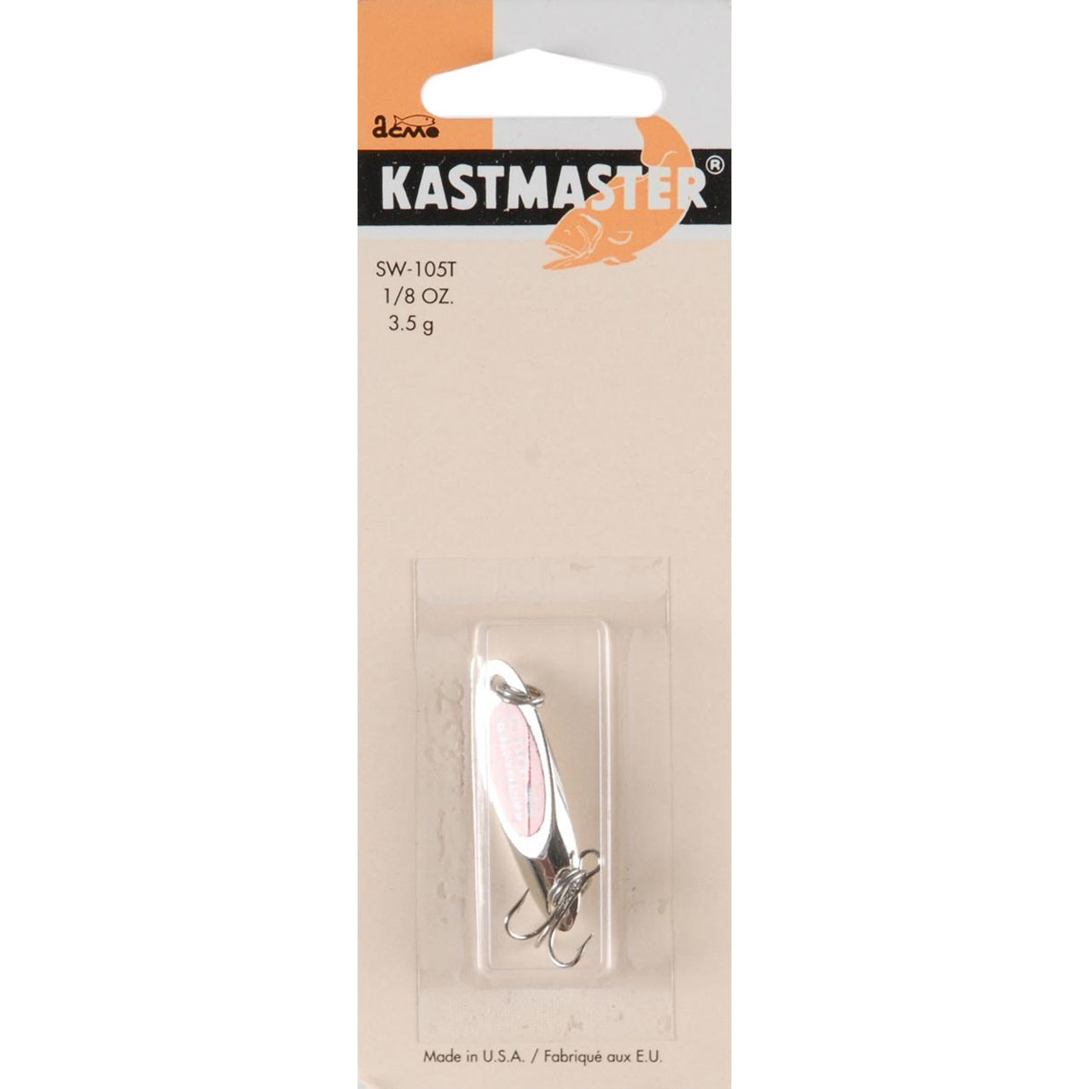 Acme Kastmaster Lure with Flash Tape, Chrome Red, - Walmart.com