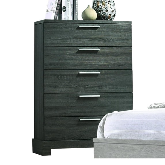 Acme Lantha Wooden Frame Storage Chest in Gray Oak - Walmart.com