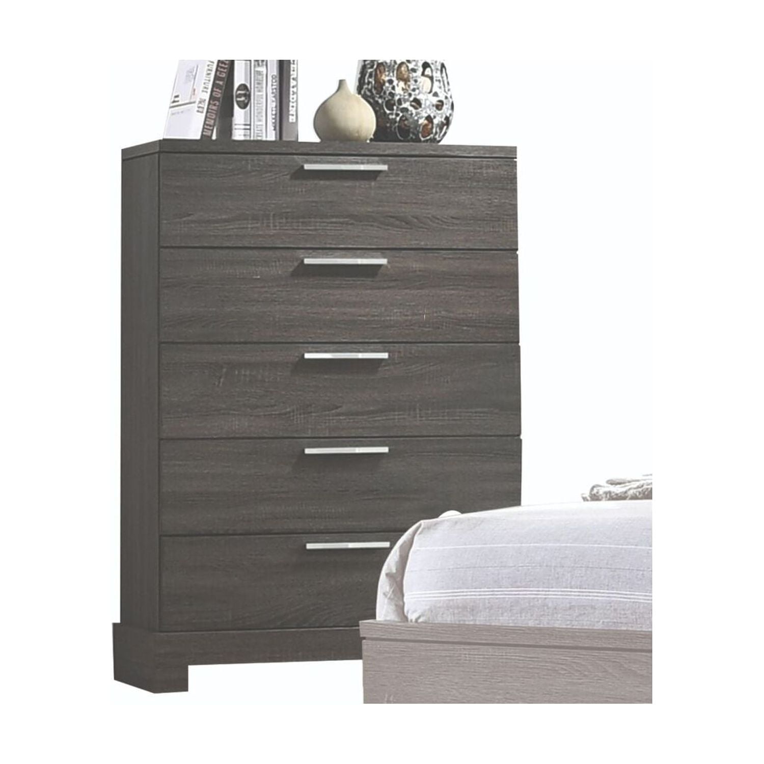 Acme Lantha Wooden Frame Storage Chest in Gray Oak - Walmart.com