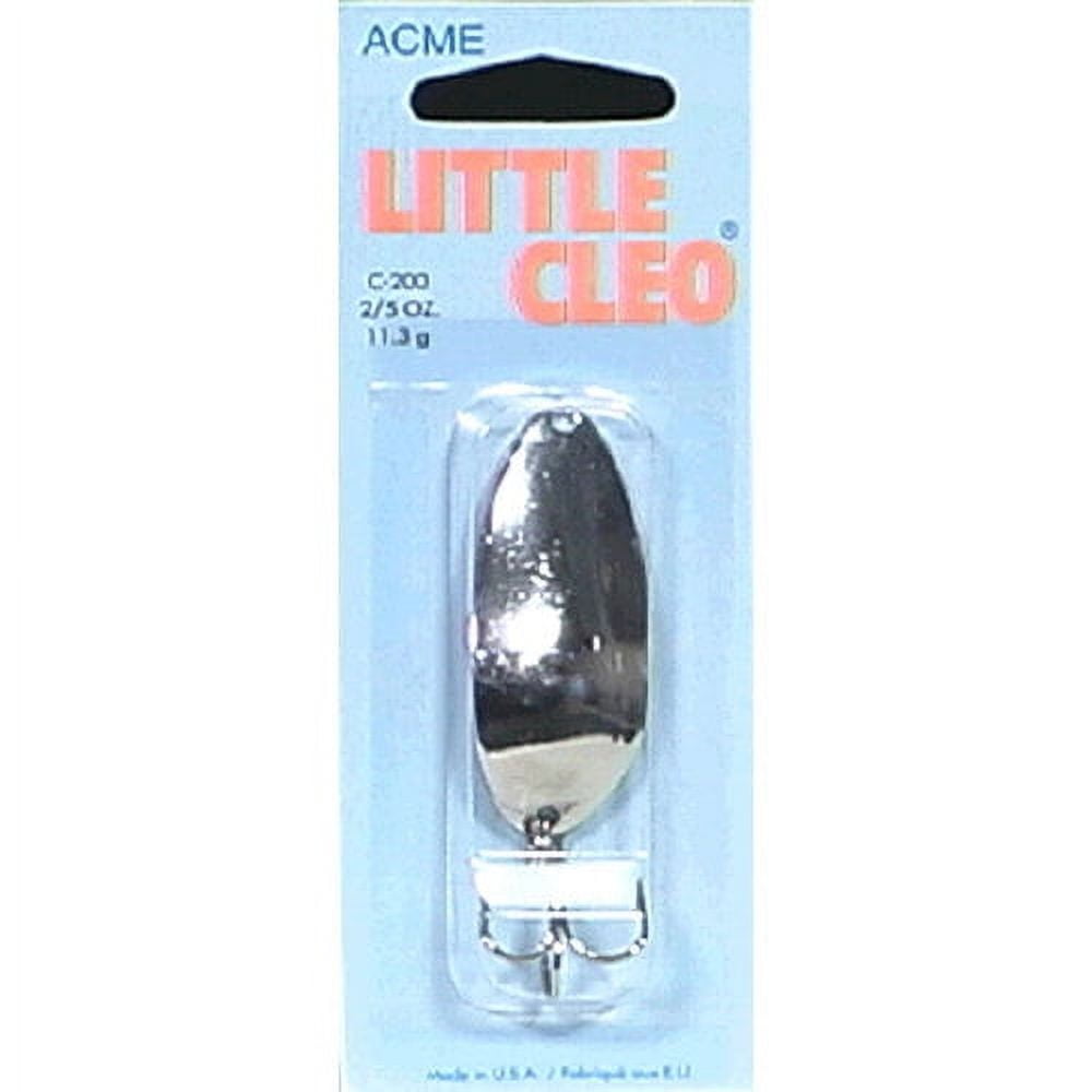 Acme Tackle Little Cleo Fishing Lure Spoon, Silver 2/5 oz. - Walmart.com