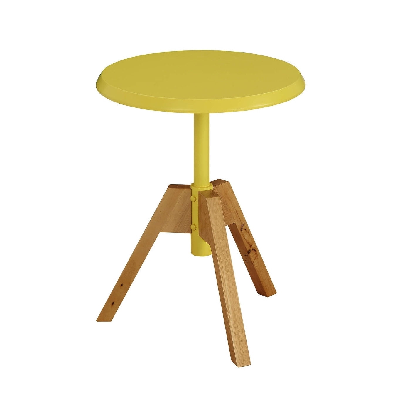 Acme Lumina End Table in Natural and Yellow - Walmart.com