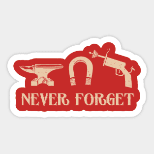 Acme Never Forget Sticker Phone Decal Water Bottle Stickers Car Decals ...