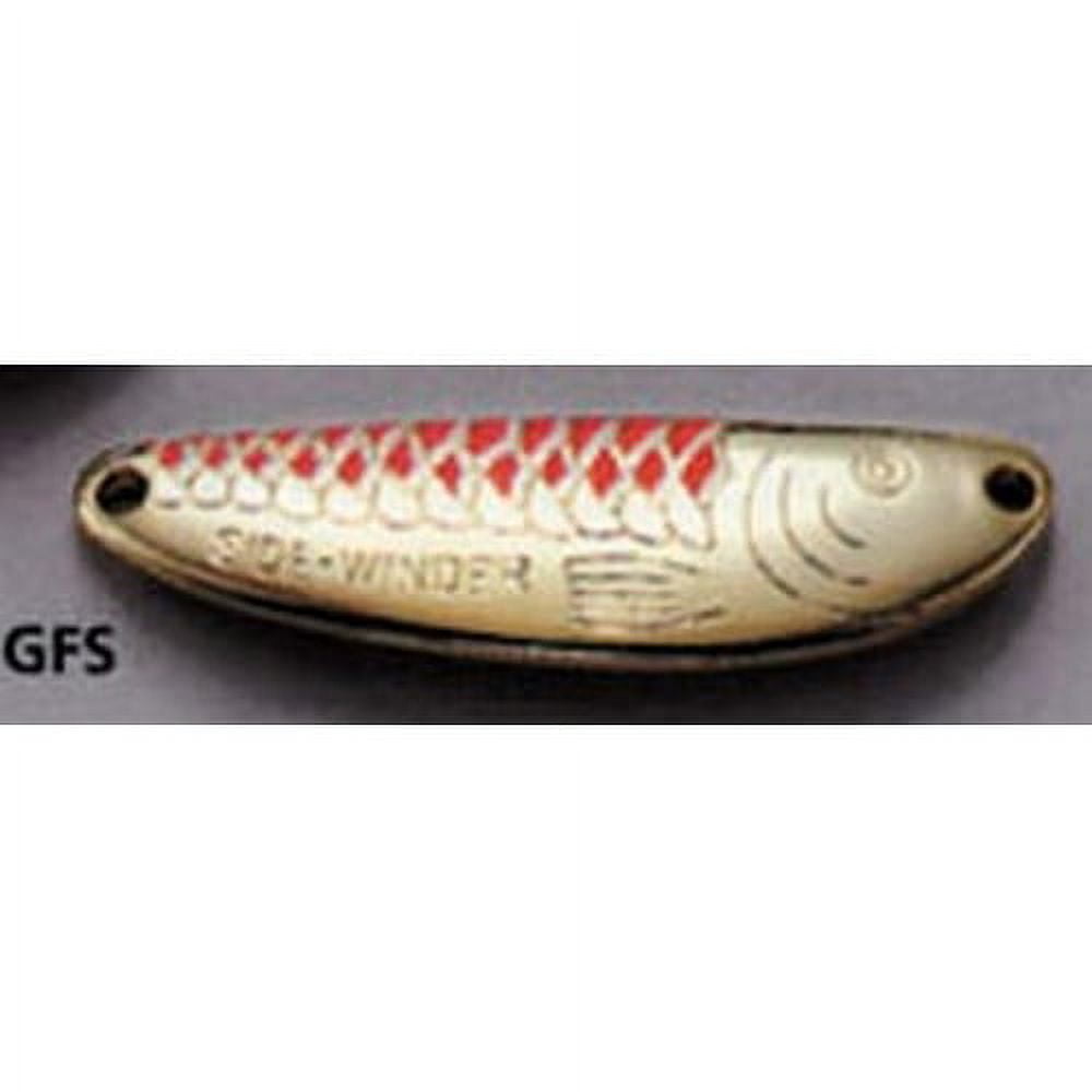 Acme S-100/GFS Sidewinder Gold Red Scale 1/3oz Spoon Fishing Freshwater ...