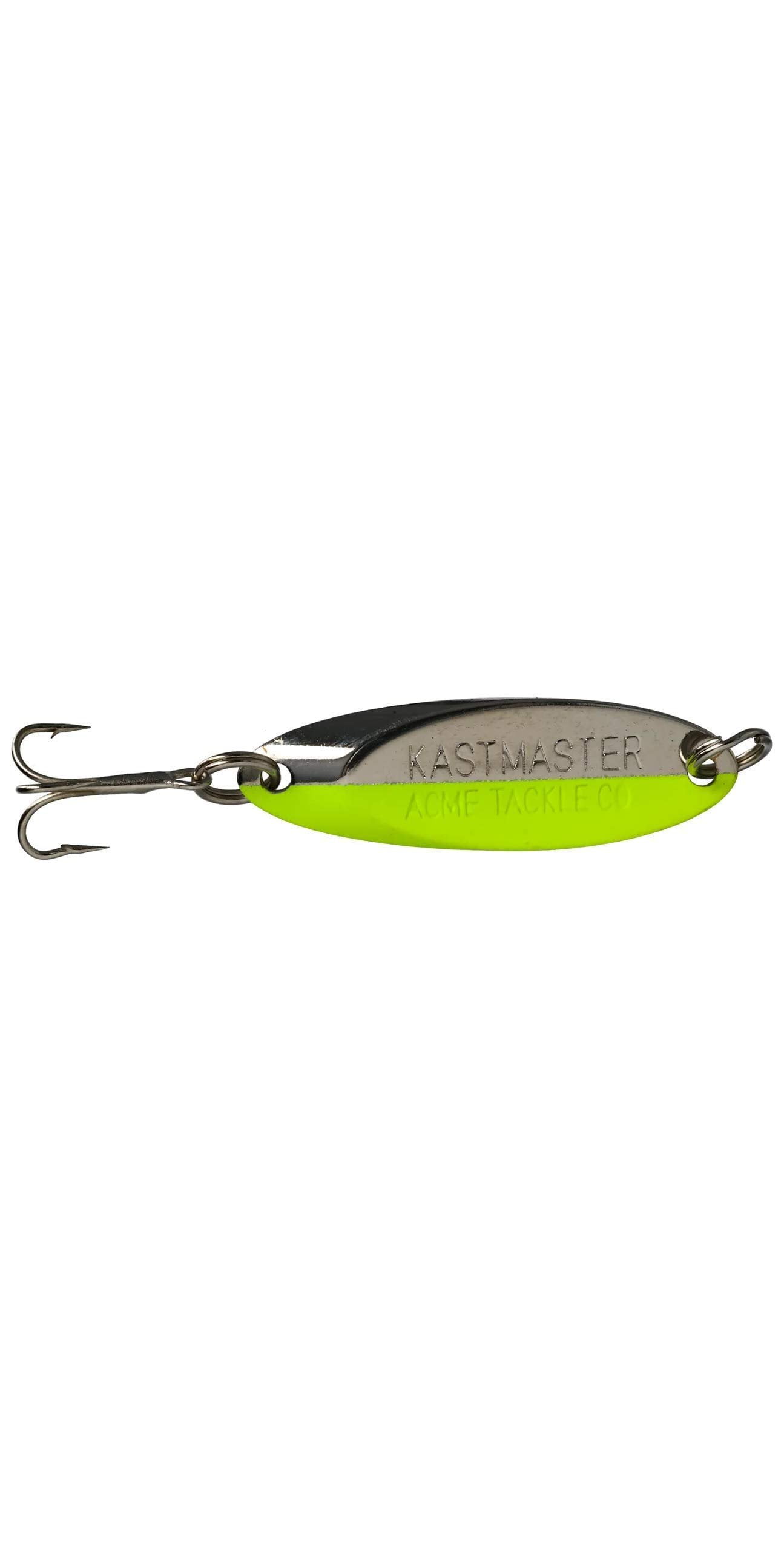 Acme Kastmaster Lure, Chrome Chartreuse Stripe, 1-Ounce - Walmart.com