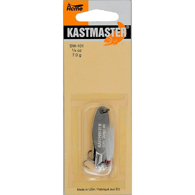 Acme Tackle Kastmaster Fishing Lure Spoon Chrome 1/4 oz. - Walmart.com