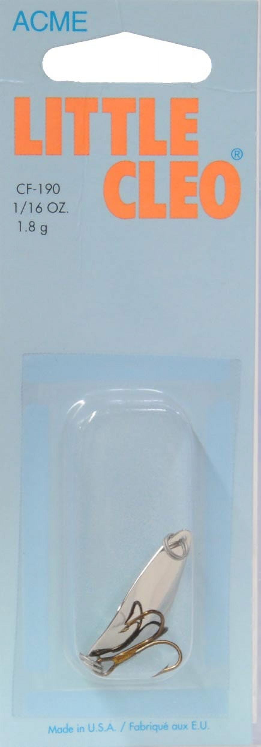 Acme Tackle Freshwater Little Cleo Fishing Spoon , Nickel, 1/16 oz Lake ...