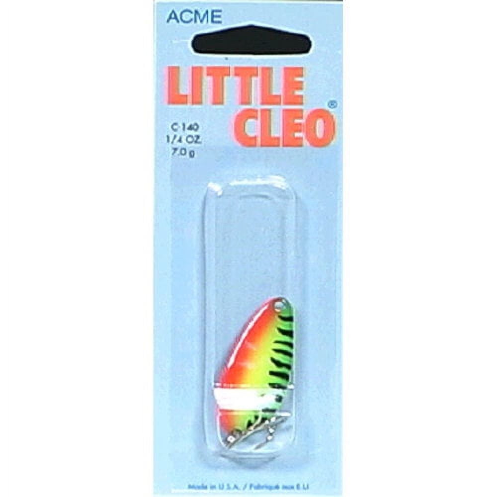 Acme Tackle Little Cleo Fishing Spoon Fire Tiger Multi-Colored 1/4 oz ...