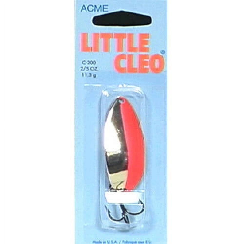 Acme Tackle Little Cleo Fishing Spoon Gold & Flo Orange 2/5 oz ...