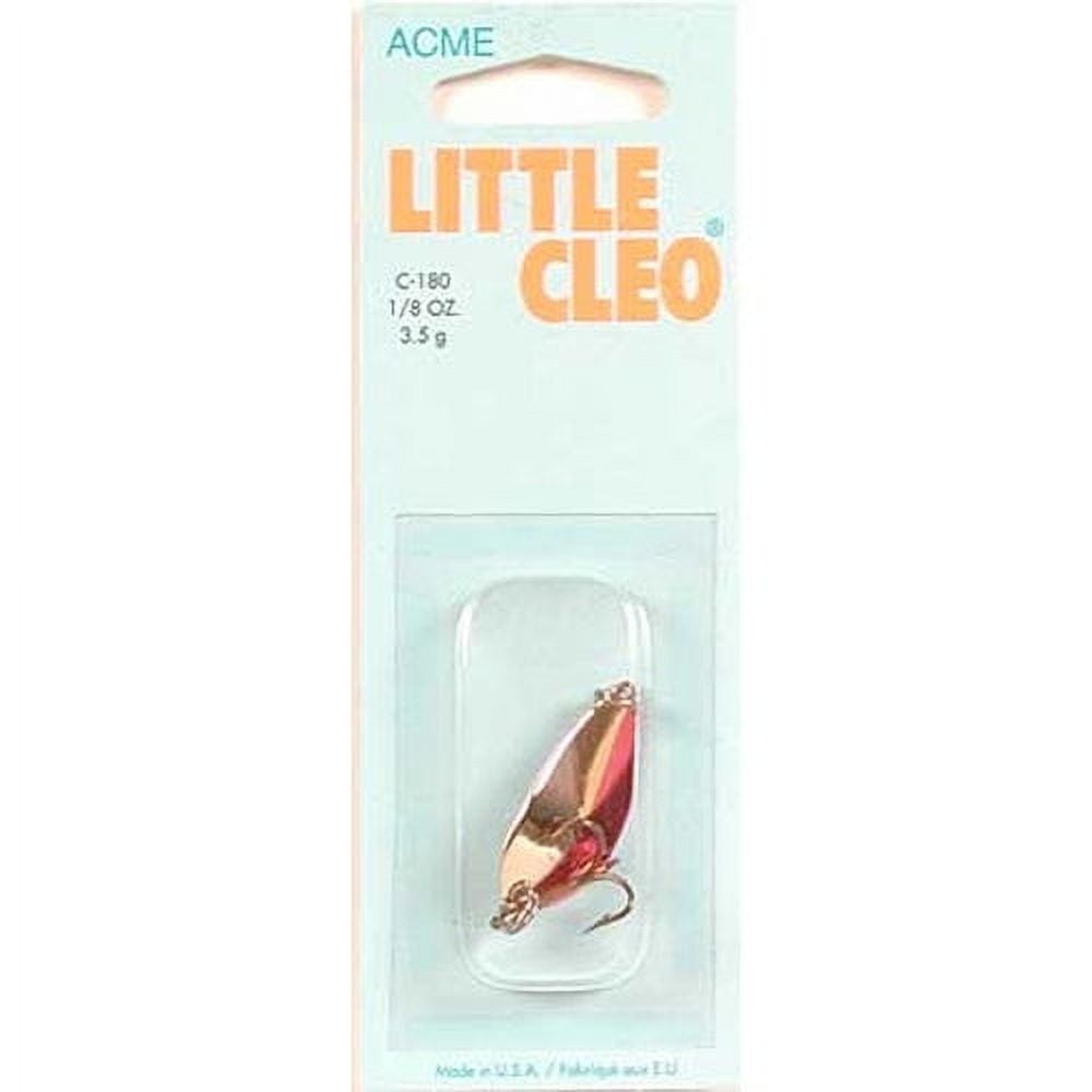 Acme Tackle Little Cleo Fishing Spoon Gold & Neon Red 1/8 oz. - Walmart.com