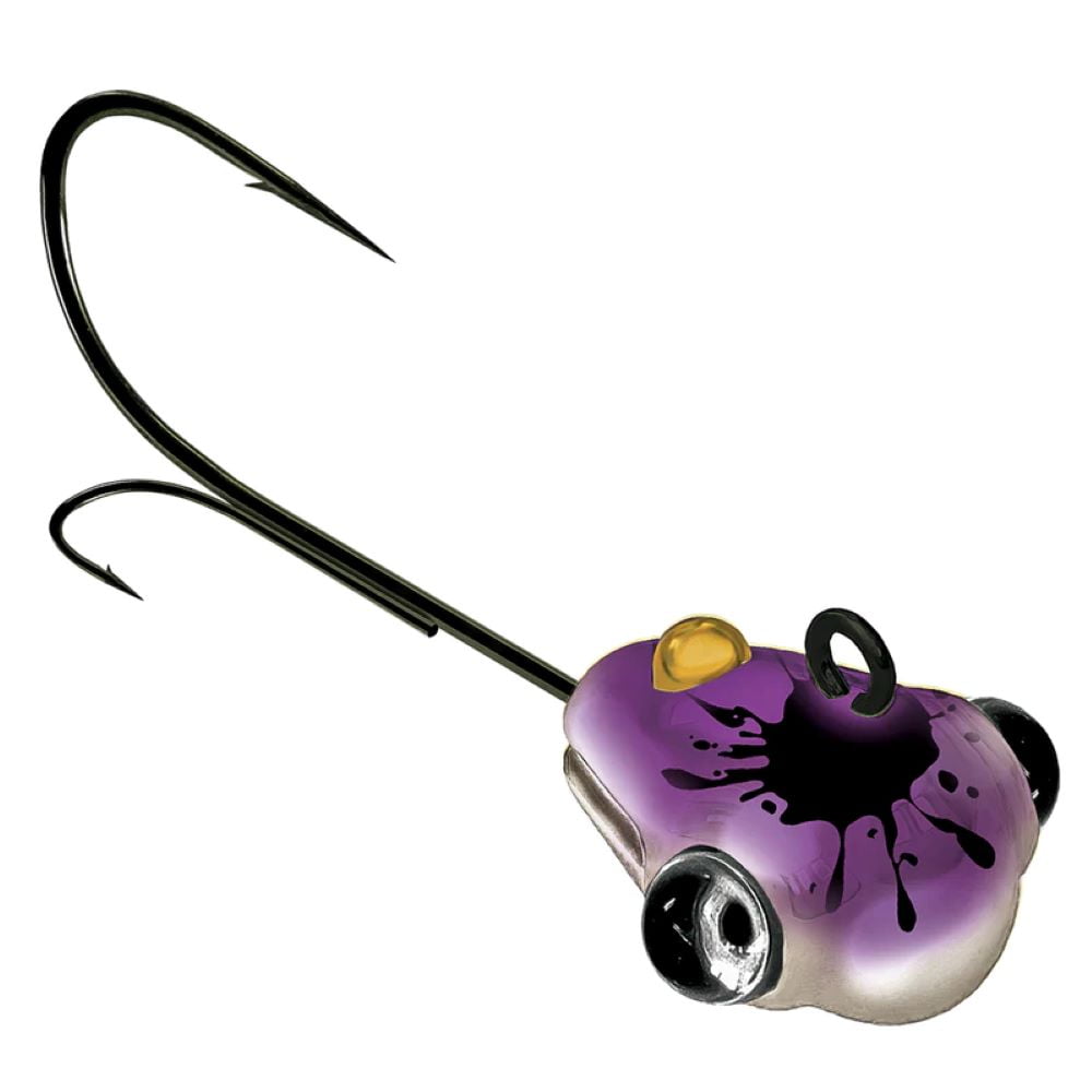 Acme Tackle Soft Plastic Fishing Jig, Jack Knife 1/8 oz Purple Glow ...