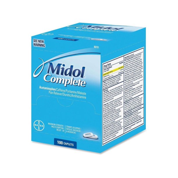 Acme United Midol Complete Pain Reliever Caplets - Walmart Business ...