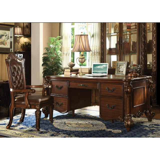Acme Vendome Executive Desk, Cherry - Walmart.com