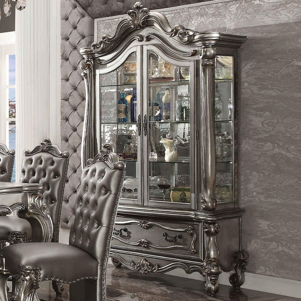 Acme Versailles Curio, Antique Platinum - Walmart.com