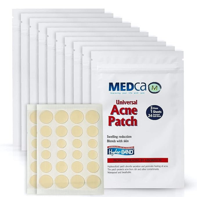 Acne Absorbing Covers - Hydrocolloid Acne Care Bandages (240 Count ...