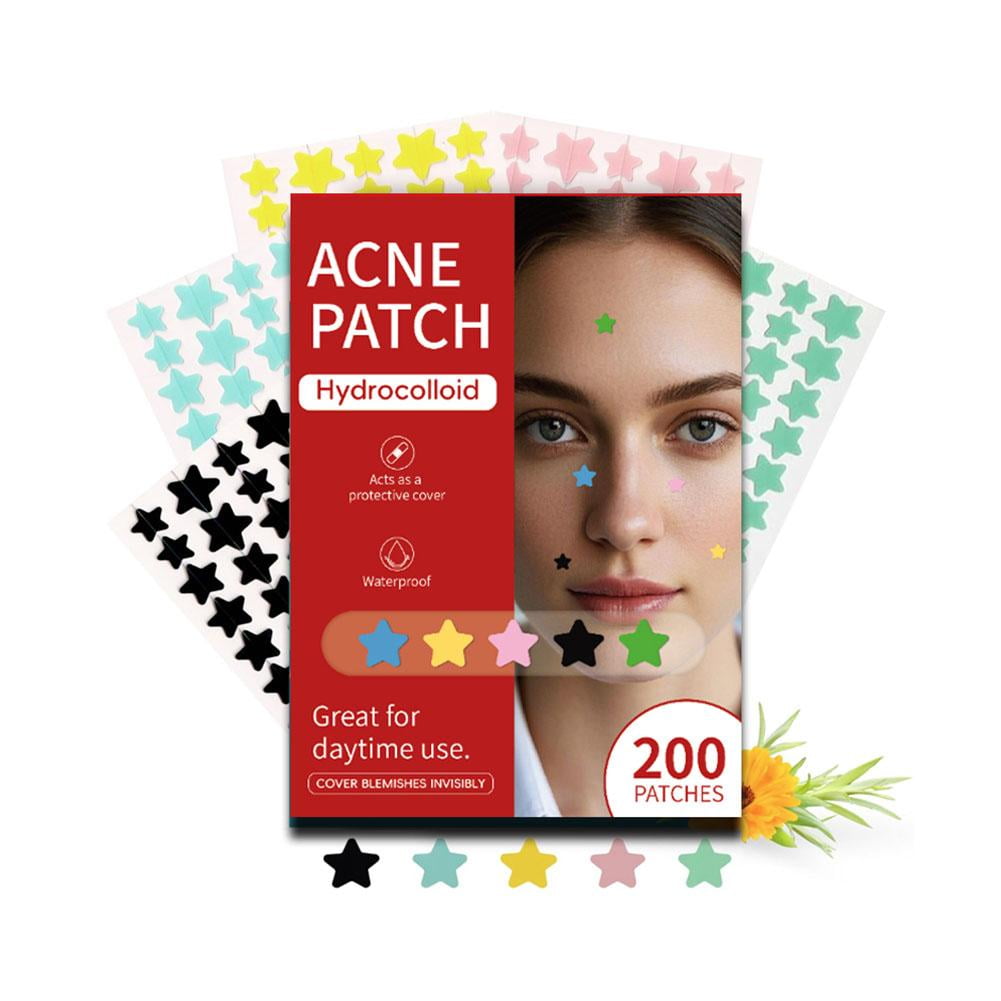 Acne Care Patches - Star Heart Shapes - Boxed Packaging - Multiple ...