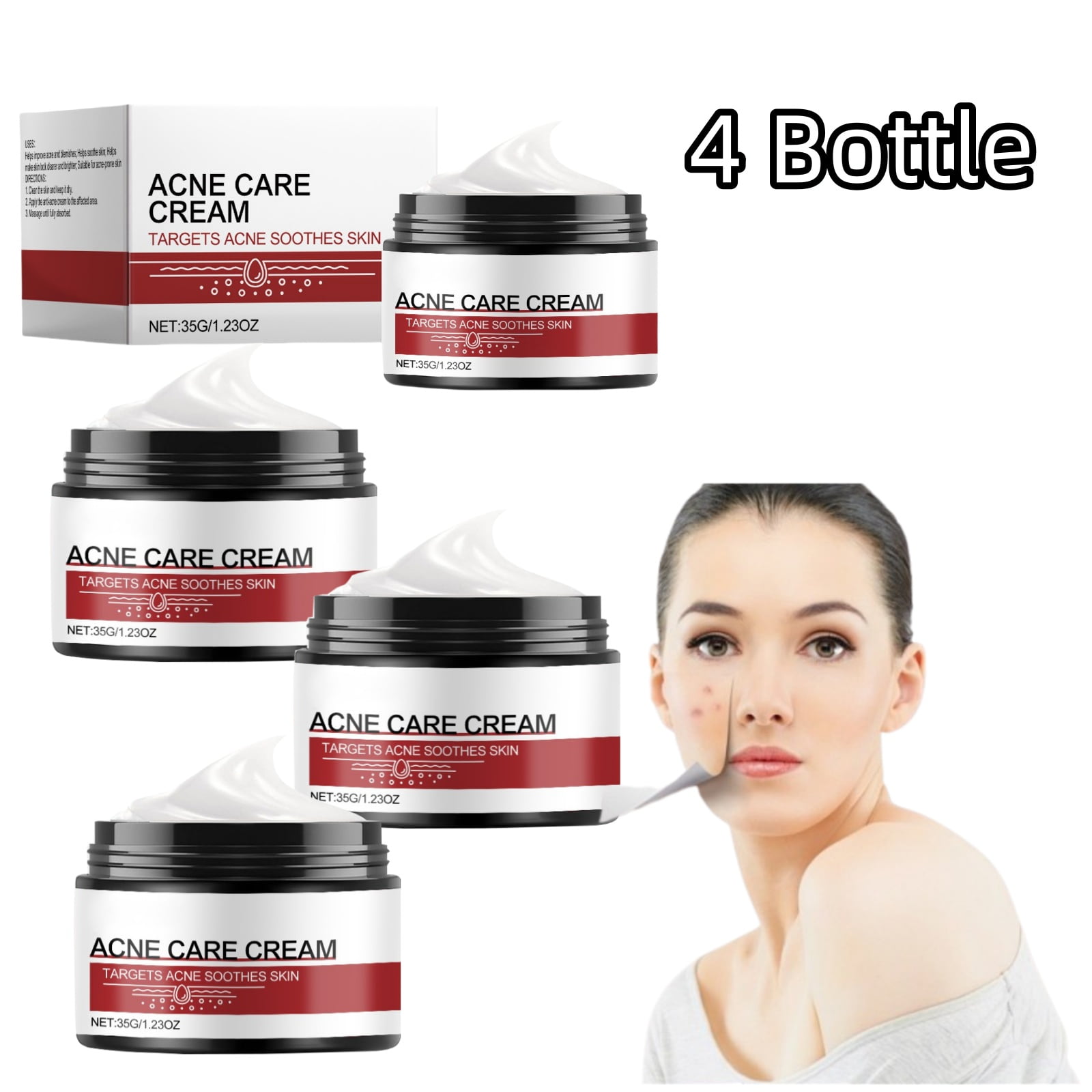 Acne Face Wash, Pimple Cream for Face, Oil Control Pimple Remover Cream ...