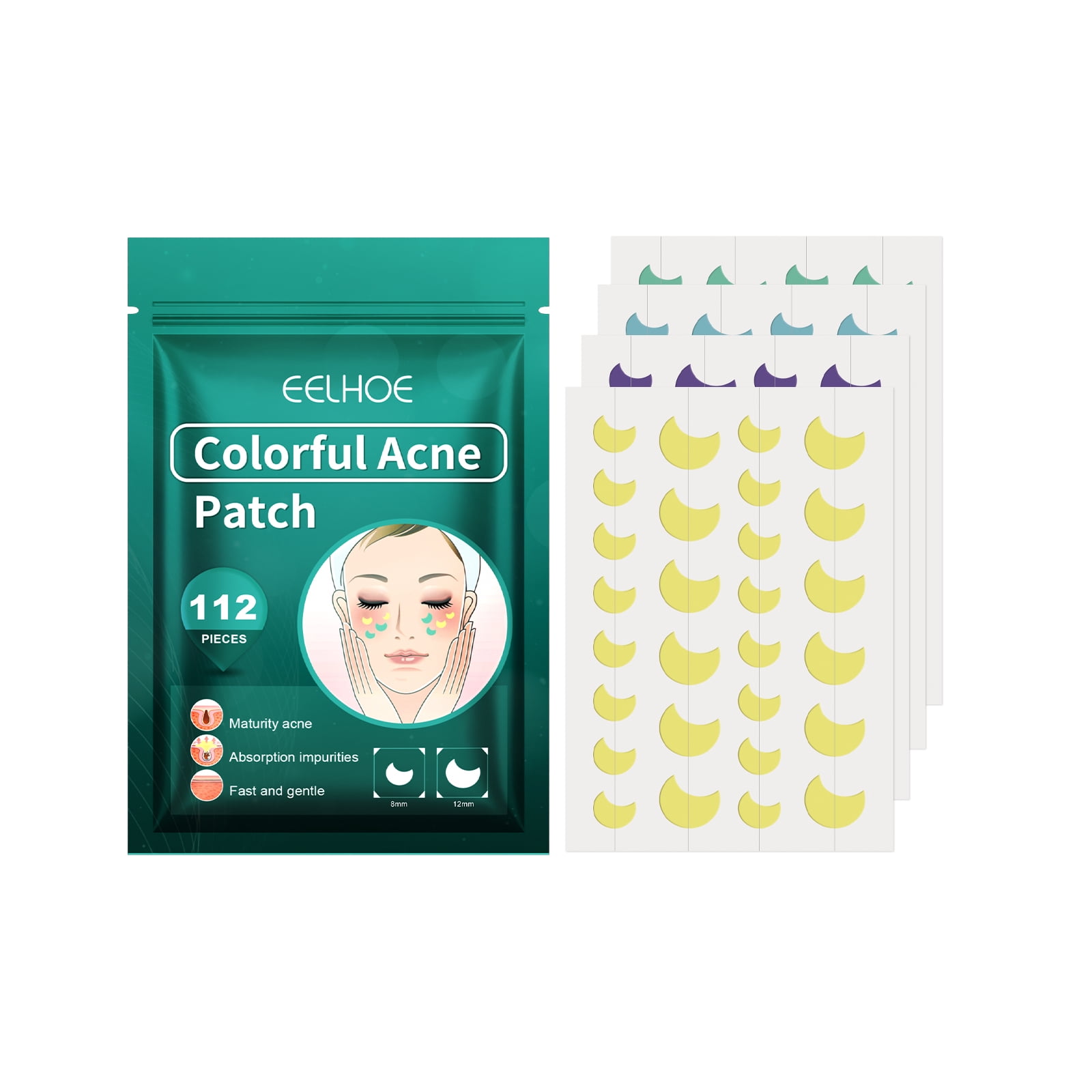 Acne Patch, Colorful Stickers for Face , Pimple Remover Tool - Walmart.com