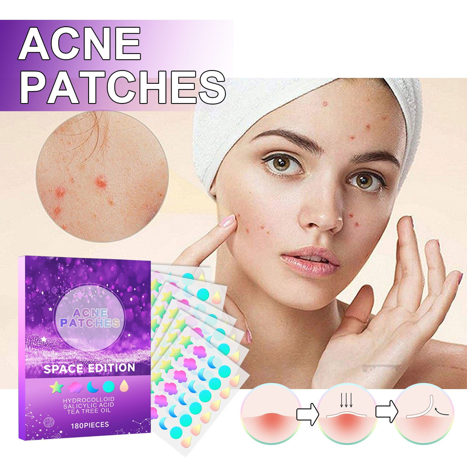 Acne Patch To Lighten Facial Acne And Pimples, Close Mouth , Balance ...