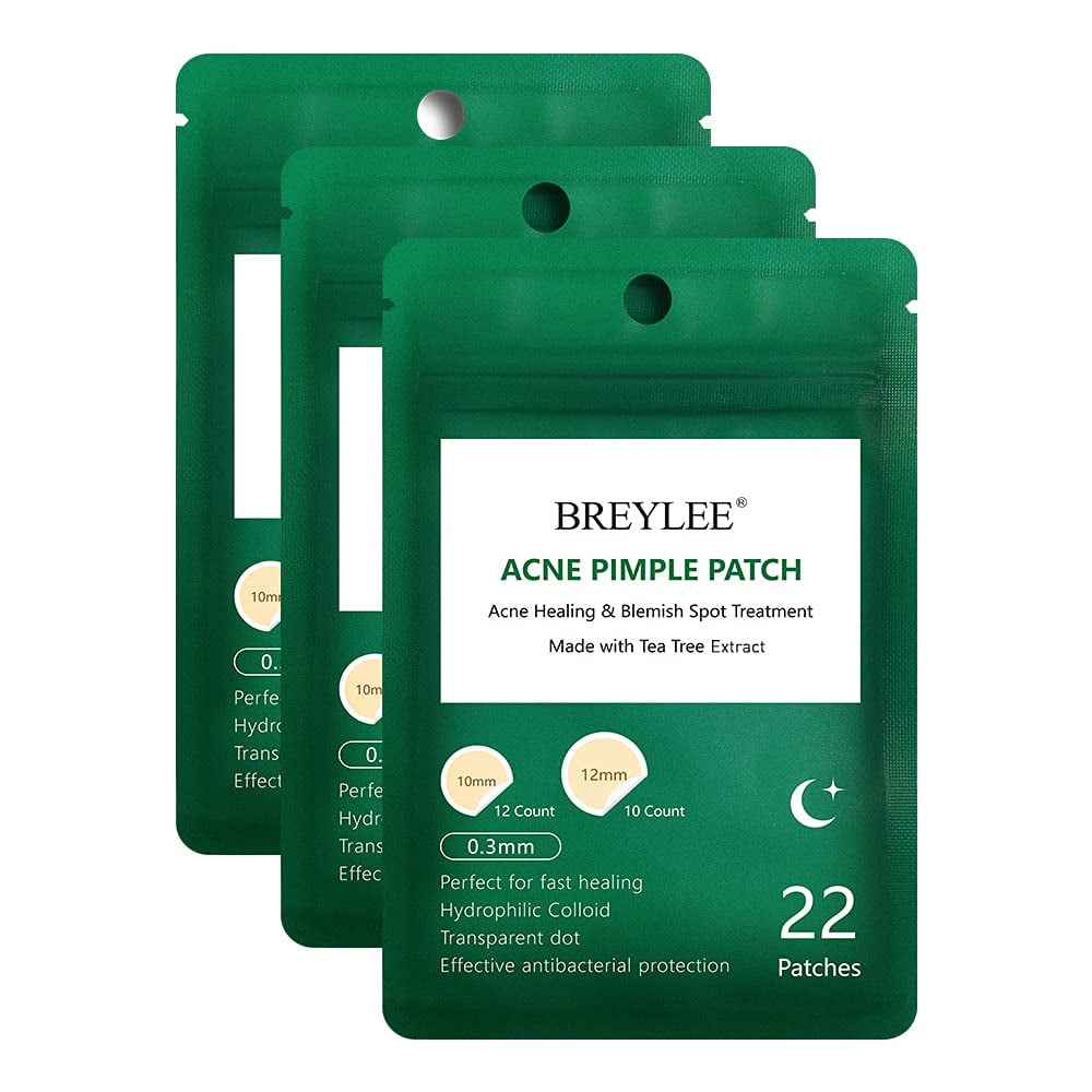 Acne Patches, BREYLEE Tea Tree Pimple Patches Acne Dots Acne Absorbing ...