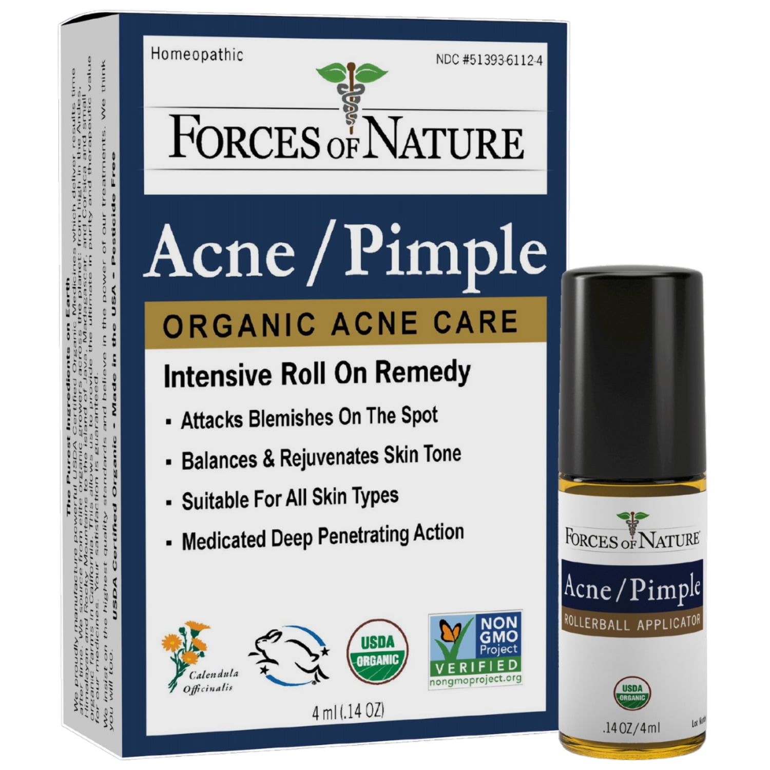 Forces of Nature Fast Acting Acne Pimple Control Treatment Medicine ...