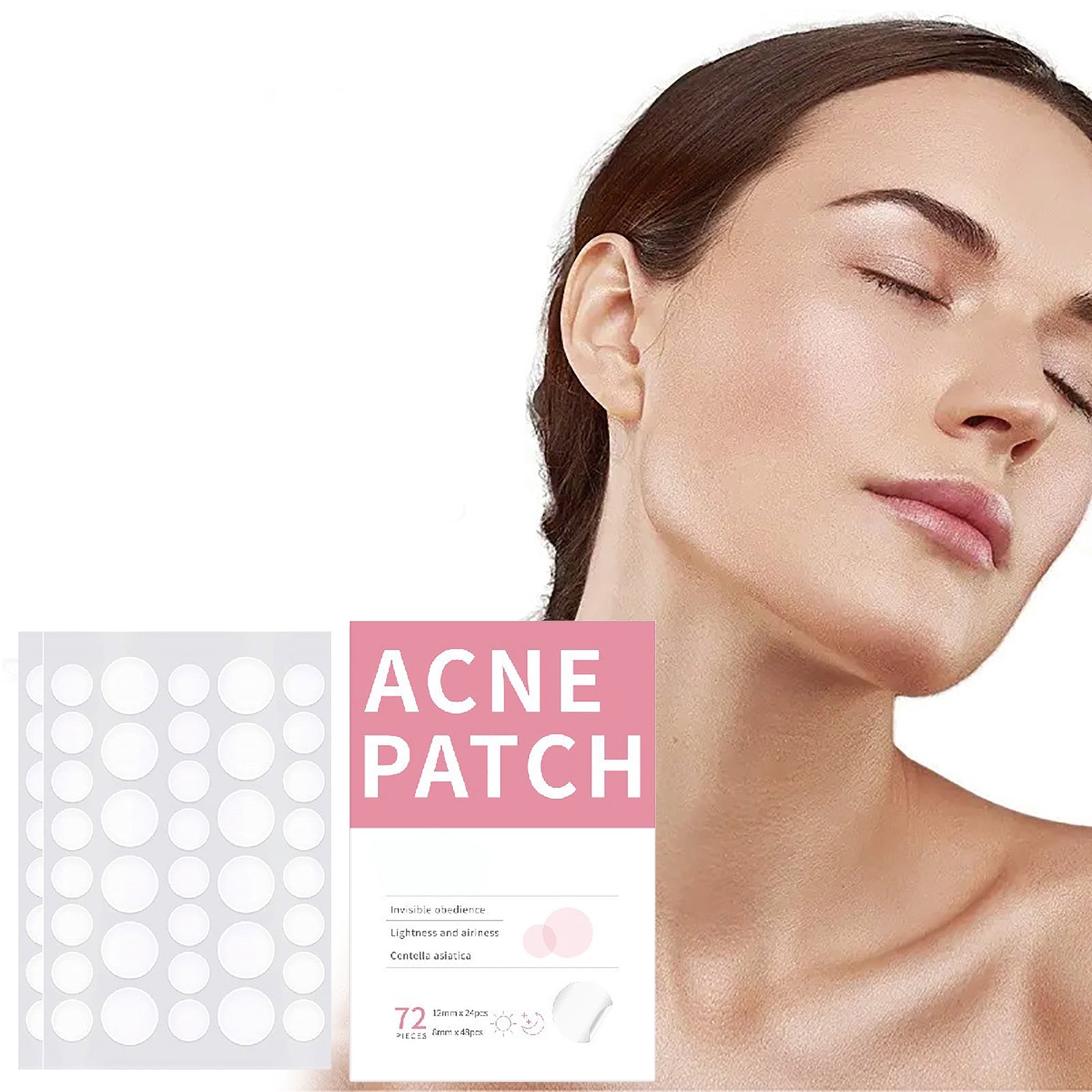 Acne Pimple Patch 74 Invisible Facial Stickers cover with Hydrocolloid ...