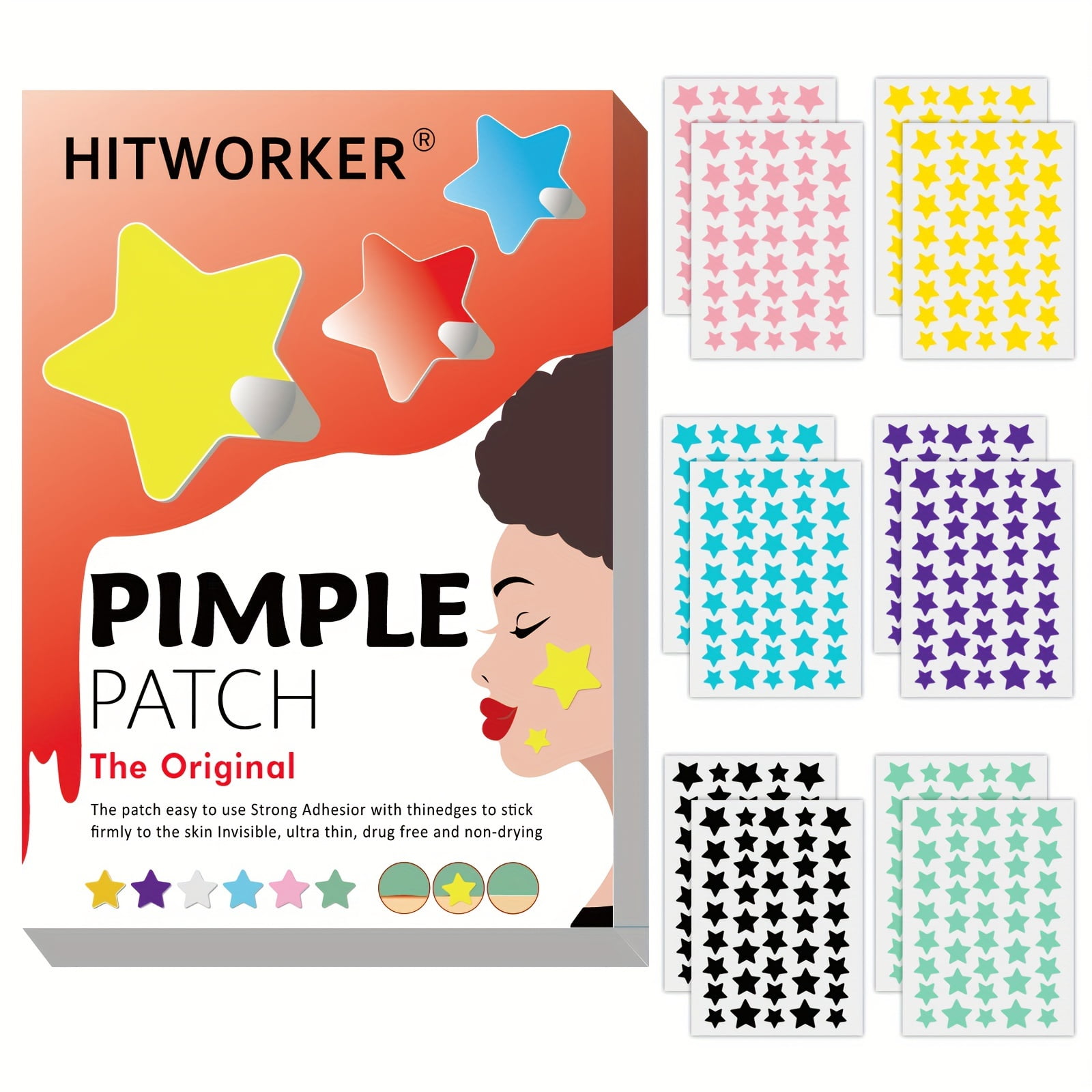 Acne Pimple Patches, Clear Skin Spot Cover Stickers For Face And Skin ...
