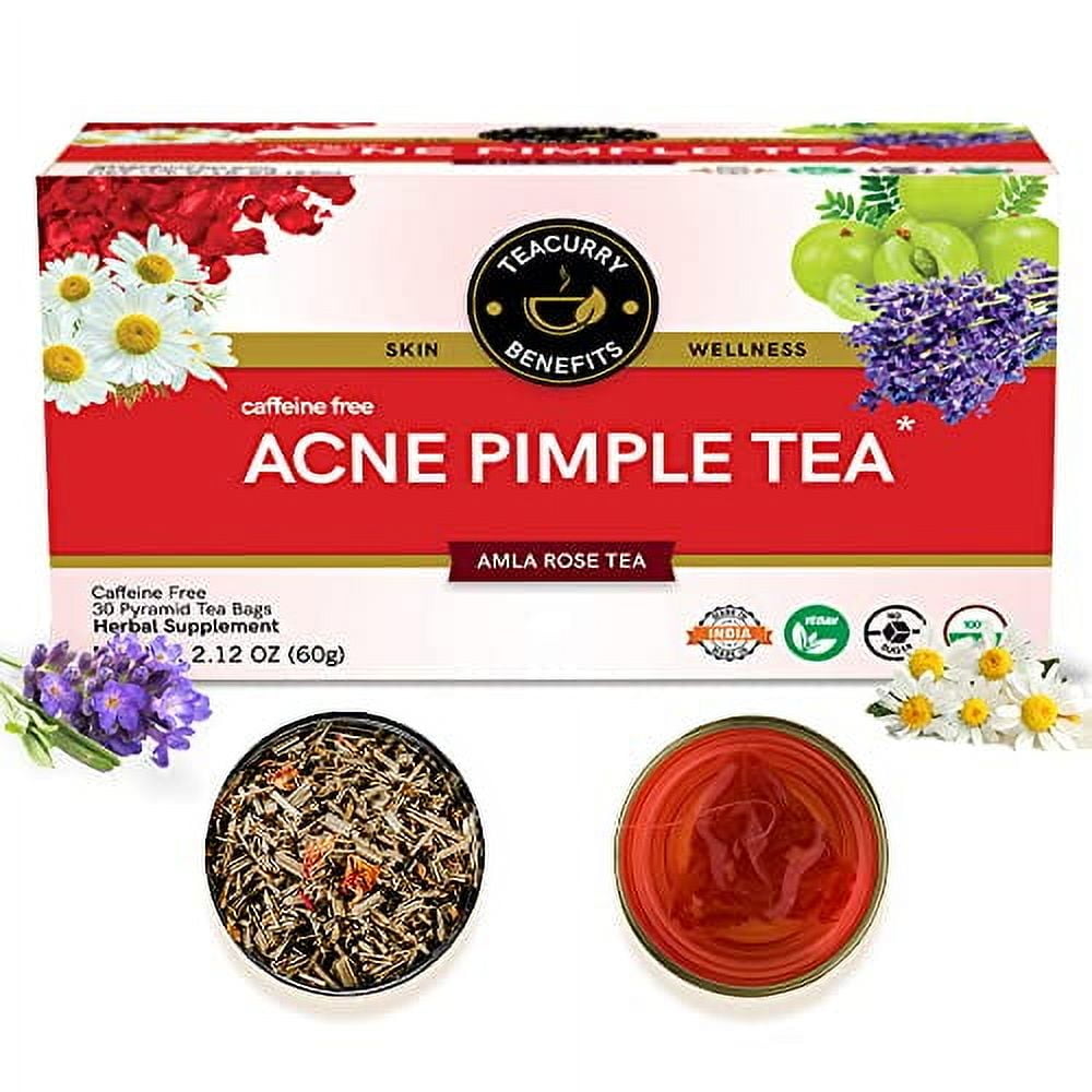 Acne Pimple Tea (30 Tea Bags) - Helps In Pimples, Cysts, Pustules ...