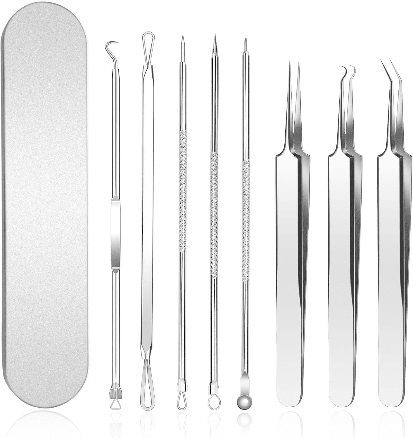 Juyafio Acne Removal Blemish Tool Set, 5 Count, Pimple Popper Tool for ...