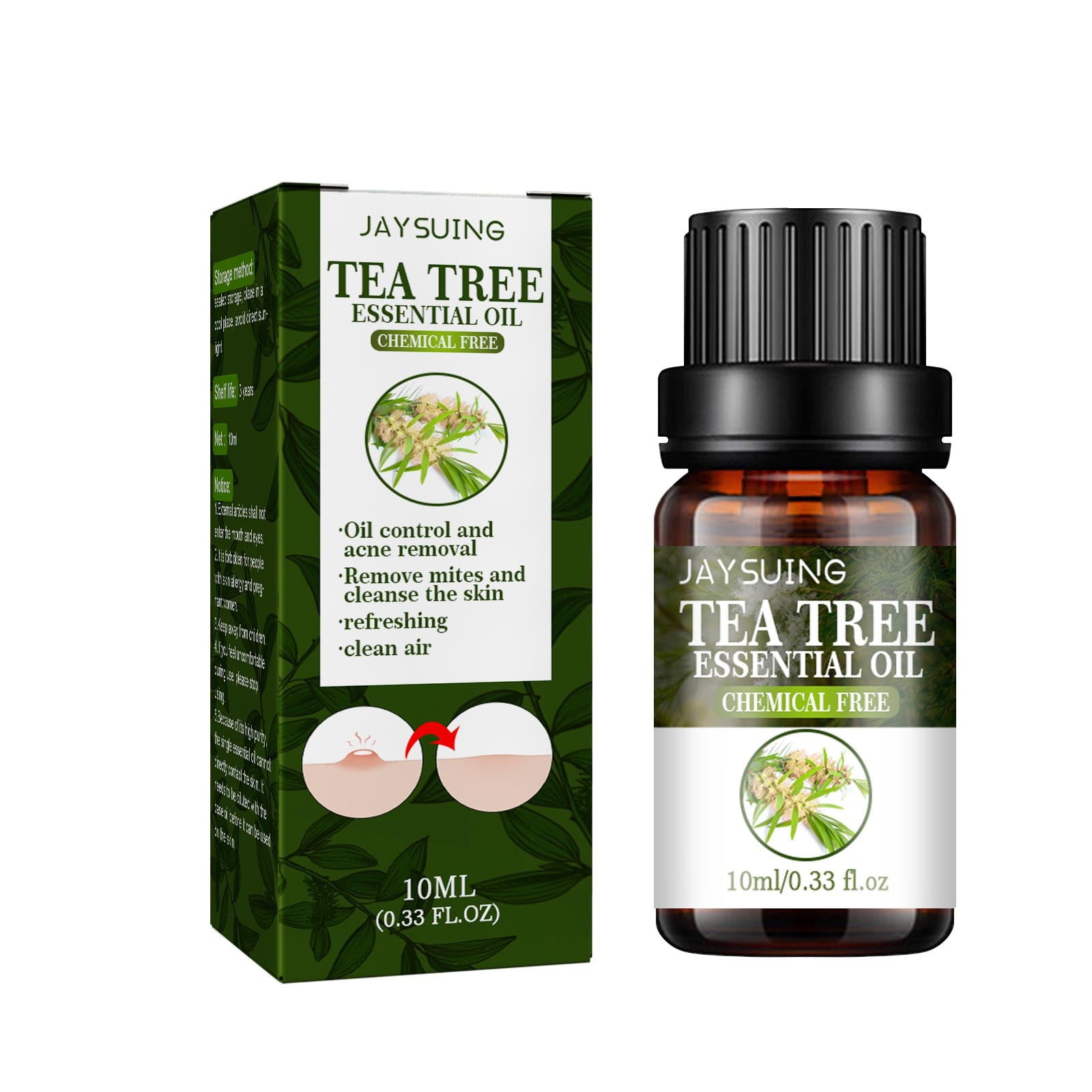 Acne Treatment Face Serum Tea Tree Oil Fade Acne Marks Pimple Spot ...