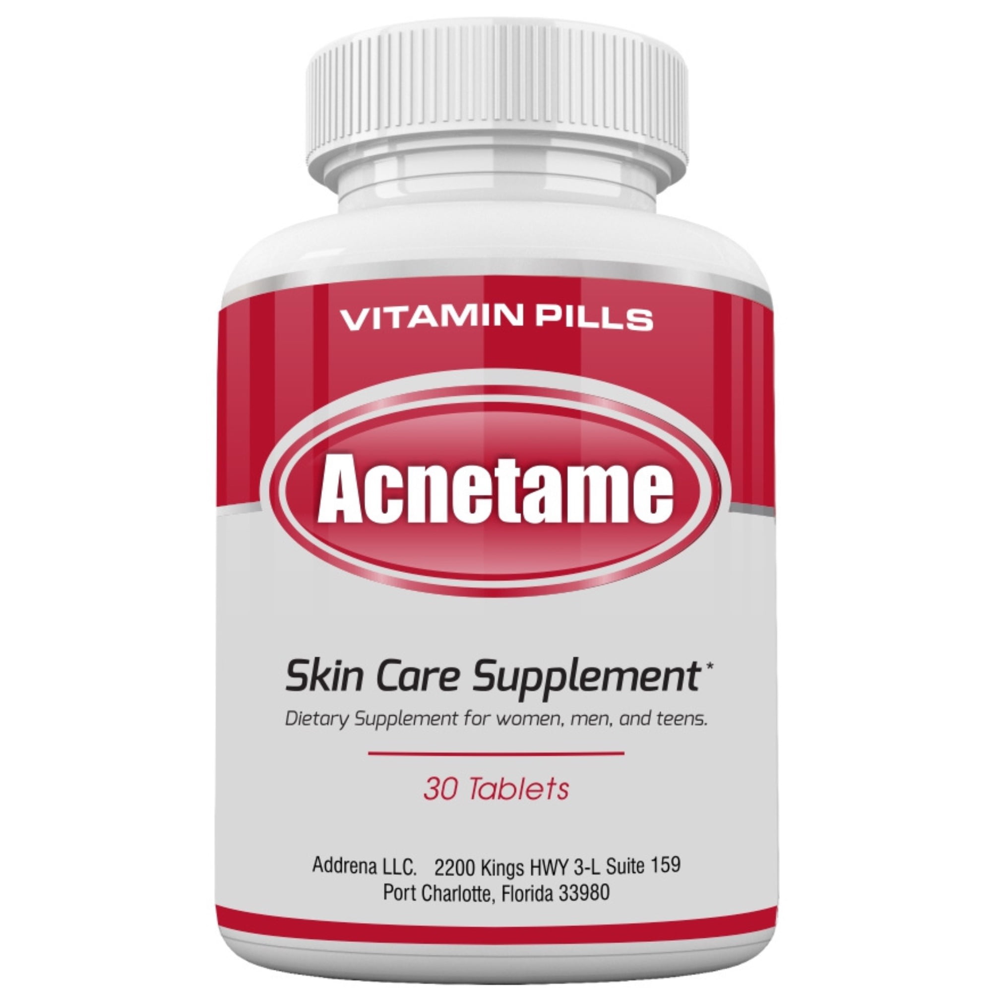 Acnetame 30 Count Clear Skin Supplements Pill- Tablets for Oily Skin ...