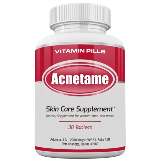 Acnetame 30 Count Clear Skin Supplements Pill- Tablets for Oily Skin ...