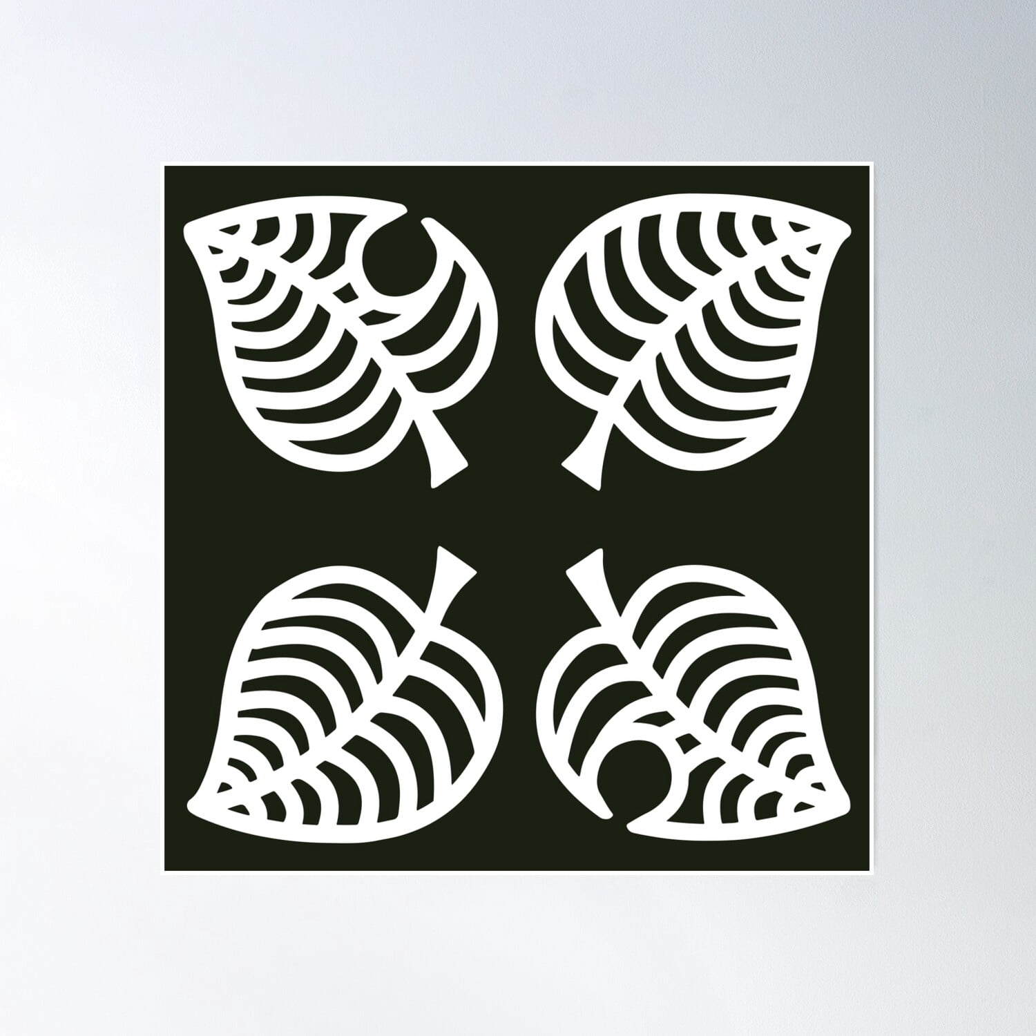 Acnh Leaf Poster Wall Art, Modern Wall Decor, 24x24 UNFRAMED - Walmart.com